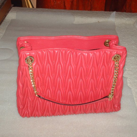 Victoria's Secret | Bags | Victorias Secret Red Quilted Look Handbag ...